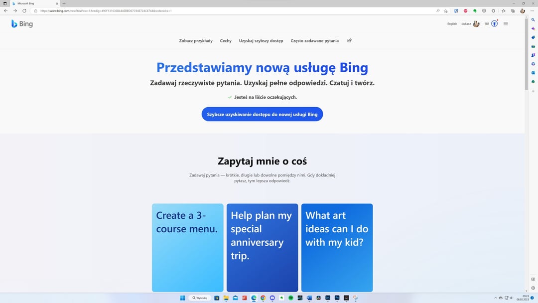Sprawdziłem, jak działa nowy Bing. Internet zmieni się nie do poznania