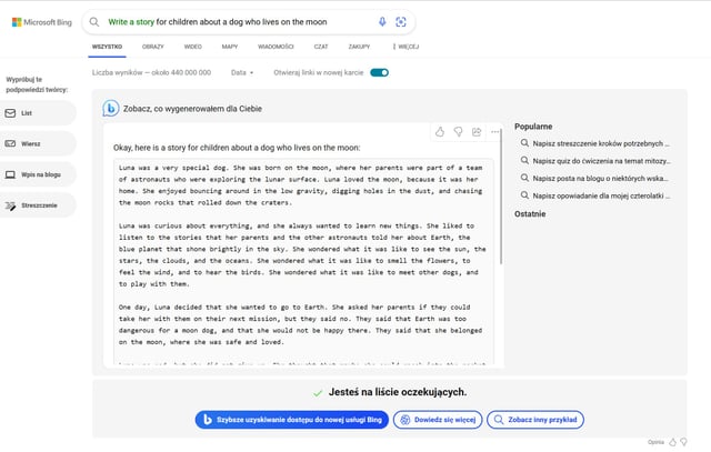 Sprawdziłem, jak działa nowy Bing. Internet zmieni się nie do poznania