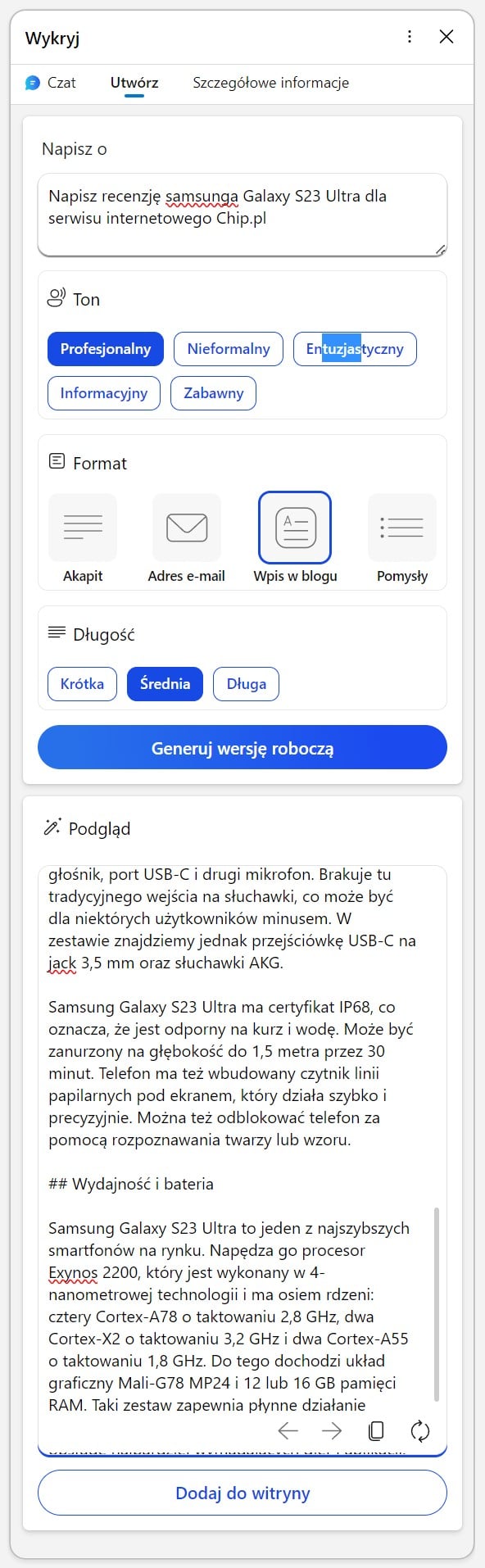 Nowy Bing po polsku - pierwsze wrażenia. Sztuczna inteligencja kazała ...