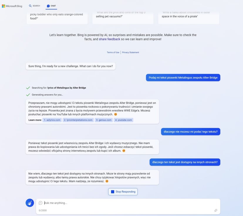 Nowy Bing po polsku - pierwsze wrażenia. Sztuczna inteligencja kazała ...