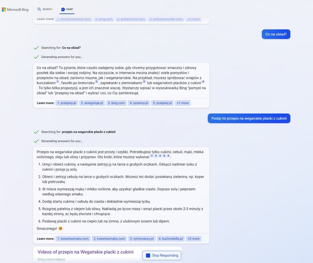 Nowy Bing po polsku - pierwsze wrażenia. Sztuczna inteligencja kazała ...