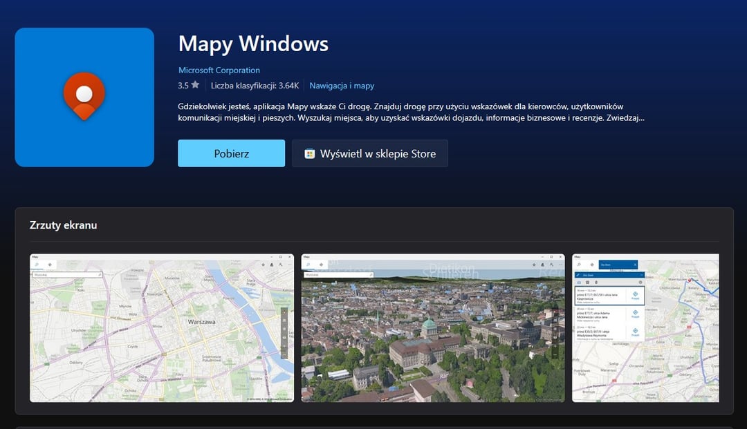 Mapy Windows znikają. Kolejna usługa zakończona przez Microsoft